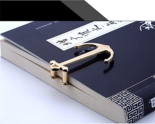 Vbcdgfg 3 Pieces Anchor Bookmarks Book Page Holder Creative Bookmarks Book Page Marker Metal Page Holder for Home Office School Supplies, Gold, 2.6