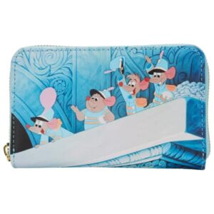 loungefly cinderella princess scenes zip around wallet