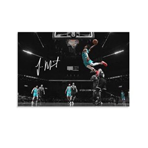 bnzwaa ja morant dunk poster canvas wall art decor 08x12inch(20x30cm)