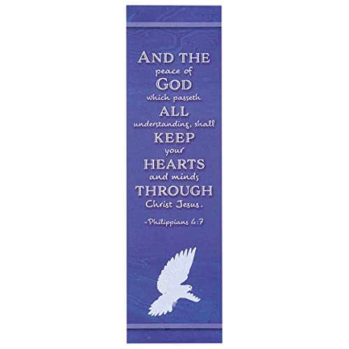 Bible Bookmarks, Tear-Proof and Water-Resistant - Each Measures 7" Long x 2" Wide, Set of 10, 5 Designs