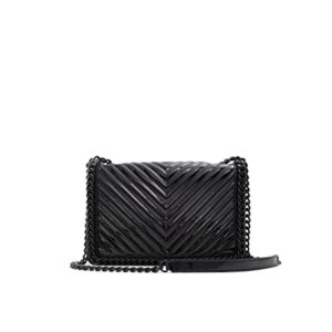 aldo women’s greenwald cross body bag, black/black