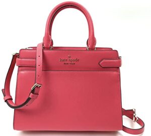 kate spade new york staci medium saffiano leather satchel purse (watermelon)