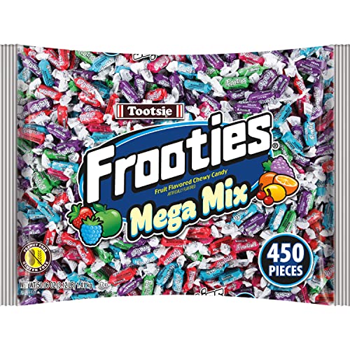 Frooties Mega Mix Assorted Fruit Flavor Chewy Candy 450 Piece / 50.06 oz Bag