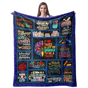 teacher gifts, teacher gifts for women, teacher appreciation gifts blankets 60″x50″, teacher christmas valentine gift, mentor gift ideas, best teacher gifts for teacher on birthday teachers’ day