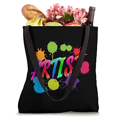 Artist Paint Splatter Tote Bag