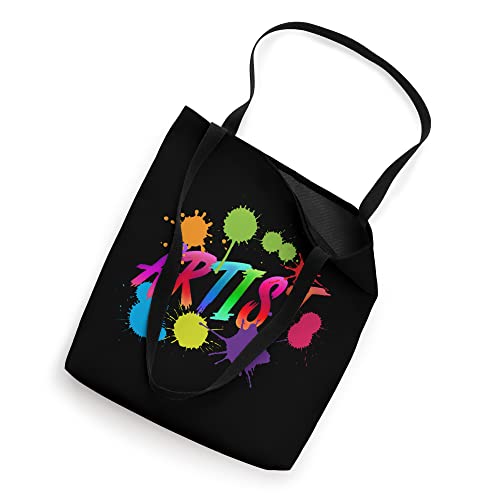 Artist Paint Splatter Tote Bag