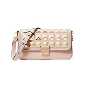 michael kors soft pink bradshaw studded crossbody shoulder bag