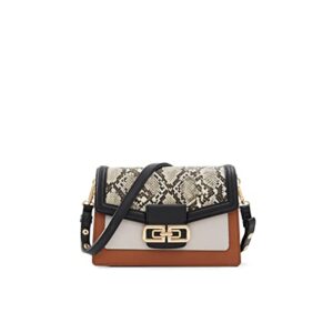 aldo women’s caresean cross body bag, bone multi