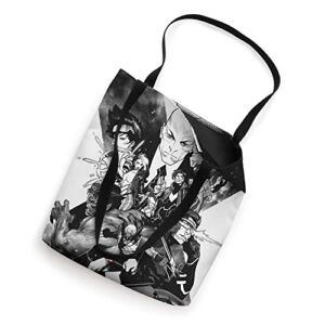 Marvel X-Men Mutant Super Heroes Black and White Tote Bag