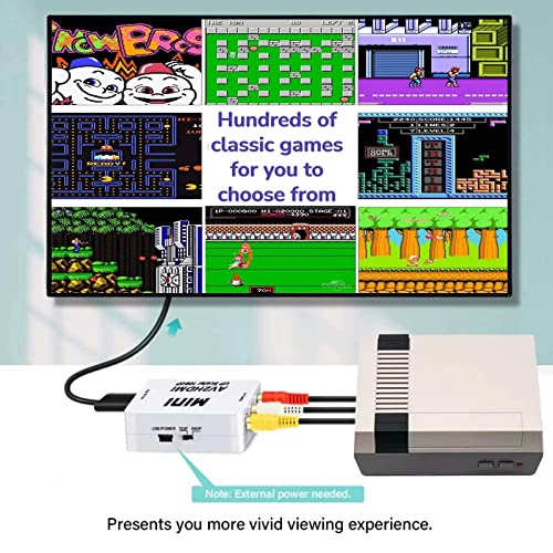 RISEMITEL Classic Retro Game Console with 620 Video Games and 2 Classic Wireless Controllers, RCA and HDMI HD Output, Plug and Play, an Ideal Gift for Kids and Adults.