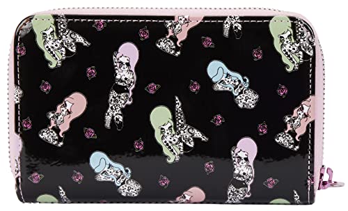 Loungefly Women's Valfre Tattoo Allover Print Zip-Around Wallet