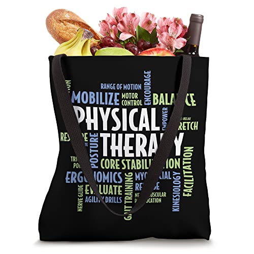 PTA and Physical Therapist PT Month Physical Therapy Tote Bag