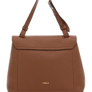 Furla Women's Cognac Leather Primula Large Top Handle Tote Handbag