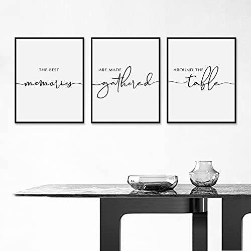 The Best Memories Are Made Gathered Around The Table, Kitchen Wall Art, Dining Room Decor, Farmhouse Style, Kitchen Prints, Farmhouse Sign, Living Room Wall Art, UNFRAMED 11x14inch