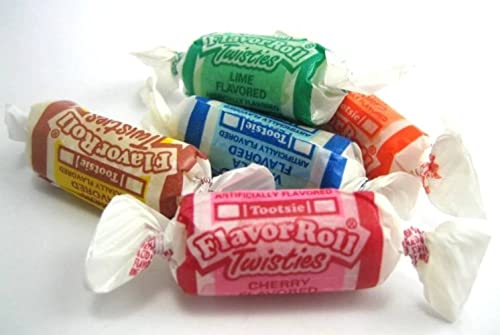 Mini Tootsie Roll Chews, Individually Wrapped, Bulk Candy, Fruit Flavored (1 Pound)