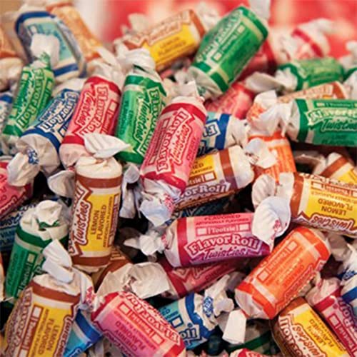 Mini Tootsie Roll Chews, Individually Wrapped, Bulk Candy, Fruit Flavored (1 Pound)