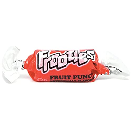 Fruit Punch Frooties Individually Wrapped Bulk Chewy Red Tootsie Roll Candy (2 Pound)