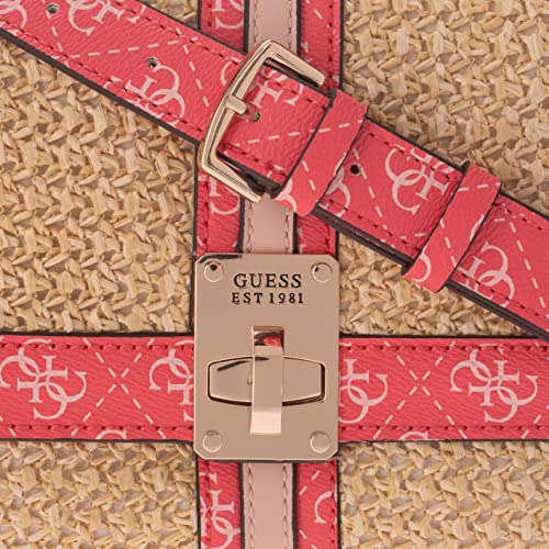 GUESS US Kasinta Raffia Top-Handle Satchel