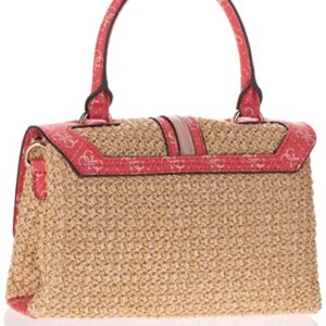 GUESS US Kasinta Raffia Top-Handle Satchel