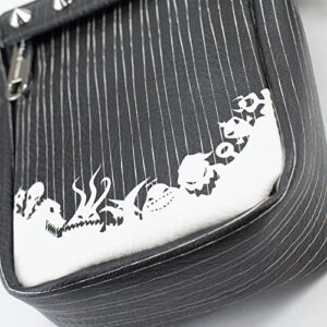 Buckle Down Disney Bag, Cross Body, Nightmare Before Christmas, Jack Skellington with Pinstripes, Vegan Leather