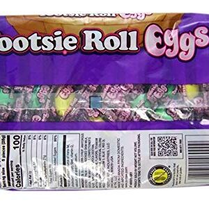 Tootsie Roll Eggs Easter Candy Basket Filler 7.5oz (Pack of 2)