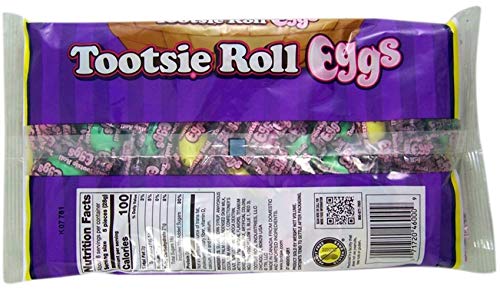 Tootsie Roll Eggs Easter Candy Basket Filler 7.5oz (Pack of 2)