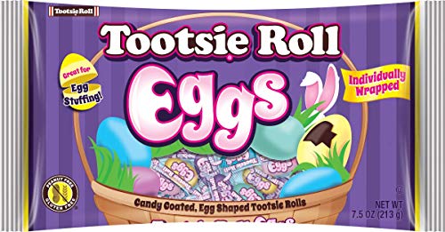 Tootsie Roll Eggs Easter Candy Basket Filler 7.5oz (Pack of 2)