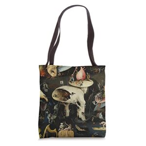 hieronymus bosch the garden of earthly delights for artists tote bag