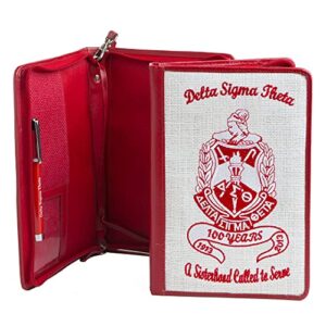 delta sigma theta ritual commemorative bible cover with embroidery shield