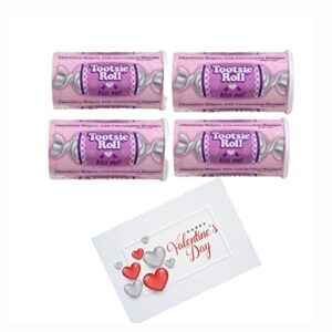 Candy Rific Valentine's Tootsie Roll Kiss Me Banks, 4-oz. Packs