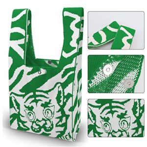 Fashionable-Bags-Shopping-Totes with Buttons Pouch Fabric Foldable Bags Cute Animial Bags Washable Cat Dolphin