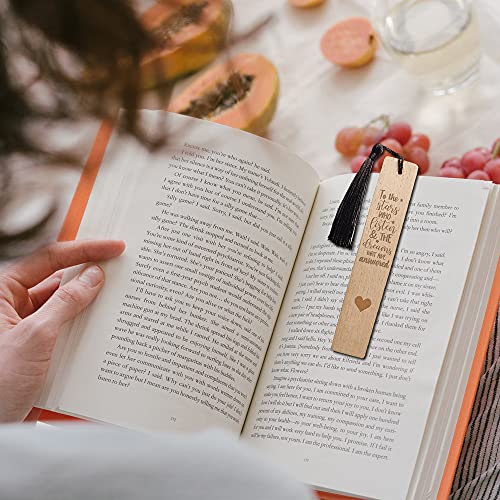 to The Stars Who Listen and The Dreams That are Answered Funny Inspirational Bookmark, Funny Reader Gifts, Reading Gifts, Gift for Book Lover Writers Friends