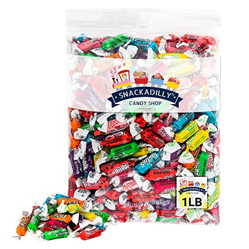 Tootsie Frooties 1Lb Assortment Of Great Tasting Fruit Taffy - 10 Flavor Assortment - Candy Snack - Freshly Packaged By Snackadilly