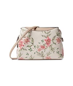 nine west calandra mini dome crossbody begonia floral one size