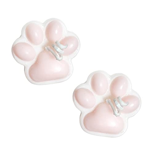 2 PCS Cat Paw Shaped Candles, Cute Scented Soy Wax Candles for Table Photo Prop Birthday Gift,Prefect for Meditation Stress Relief Mood Boosting Bath Yoga (Pink)