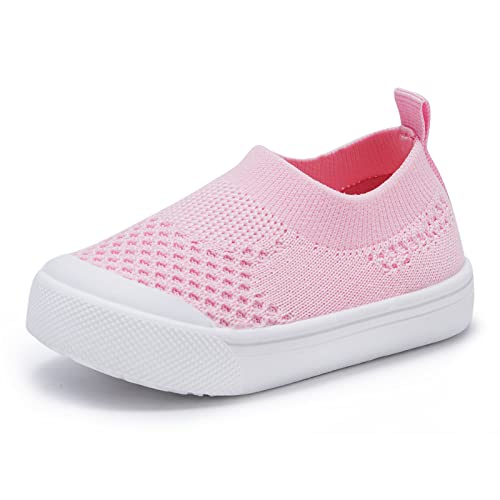 Baby Walking Shoes First Boy Girl Walker Infant Sock Tennis Mesh Sneakers Breathable 6 9 12 18 24 Months Pink Size 12-18 Months Infant