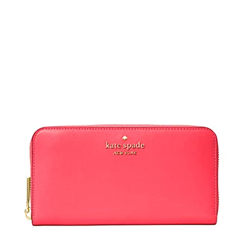 Kate Spade Staci Large continental wallet Saffiano Leather Watermelon Gelato