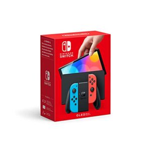 nintendo switch (oled model) – neon blue/neon red (european version)