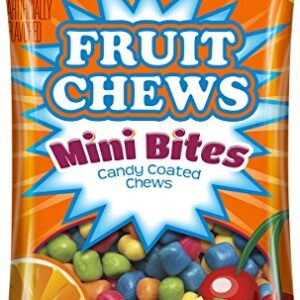 Tootsie Fruit Chews Mini Bites Candy Coated Pieces, 6 oz, Pack of 3