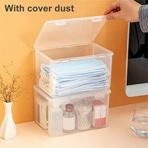 Grey990 Storage Face Cover Storage Box Multi-functional Waterproof Clear Versatile Wet Wipe Container for Bedroom