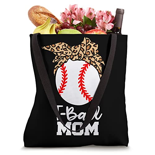 T-Ball Mom Funny T-Ball Player Leopard Mom Tote Bag