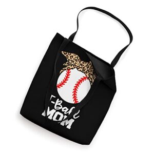 T-Ball Mom Funny T-Ball Player Leopard Mom Tote Bag