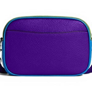 COACH Womens Mini Jamie Camera Bag In Leather (SV/Sport Purple Multi)