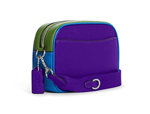 COACH Womens Mini Jamie Camera Bag In Leather (SV/Sport Purple Multi)