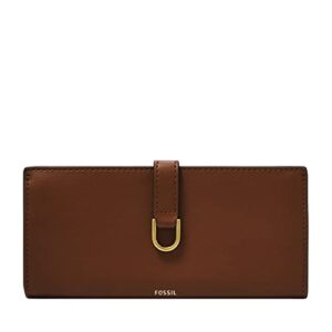 fossil women’s kier vegan cactus leather tab clutch wallet