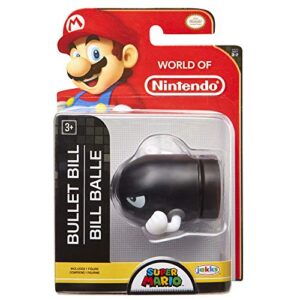 world of nintendo super mario 2.5″ bullet bill mini figure