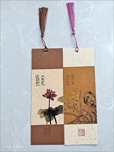 SQ091 Hmayart DIY Blank Bookmarks Semi-Sized Paper with Roe Gold Effect for Painting and Calligraphy 20 Sheets