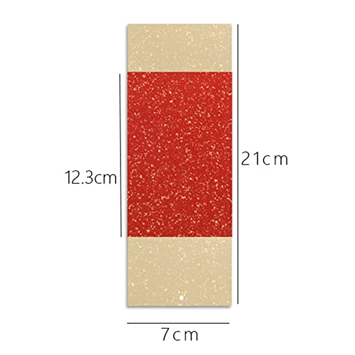 SQ091 Hmayart DIY Blank Bookmarks Semi-Sized Paper with Roe Gold Effect for Painting and Calligraphy 20 Sheets