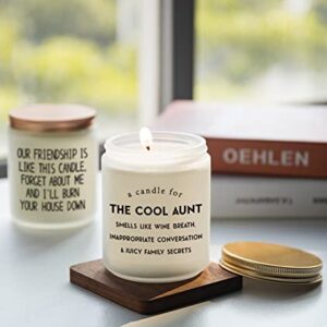 Aunt Gifts from Niece, Nephew- Birthday Gifts for Aunt, Best Aunt Ever Gifts, Funny Cool Aunt Gift, Lavender Scented Candles (7oz)