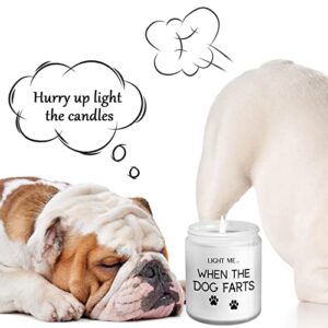 Dog Mom Gifts for Women, Funny Birthday Christmas&Thanksgiving Day Warm Gift for Pet Lovers Best Friends Girlfriend Sisters Female Coworker Relaxing Presents Lavender Candle